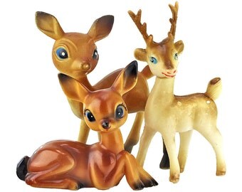 Plastic reindeer | Etsy
