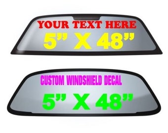 Windshield banners | Etsy
