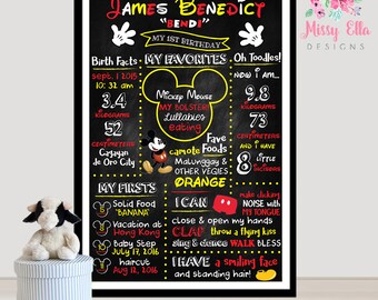 Mickey chalkboard | Etsy