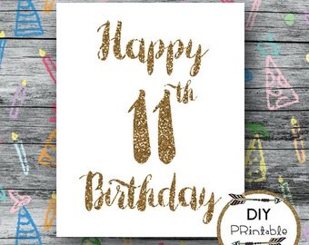 11th birthday party | Etsy