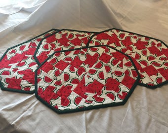 Watermelon placemats | Etsy