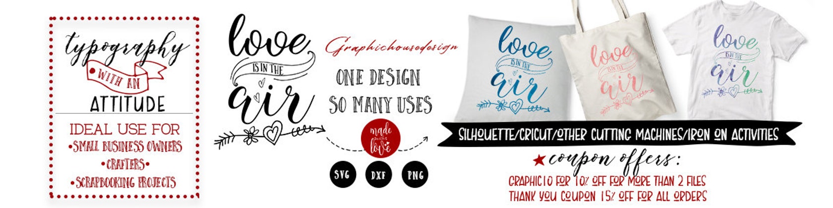 SVG DXF PNG Cutting Files for Your Projects by GraphicHouseDesign