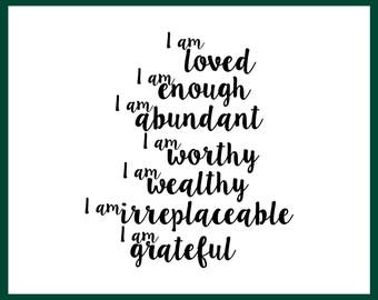 I am worth it | Etsy