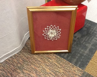 Framed doily | Etsy