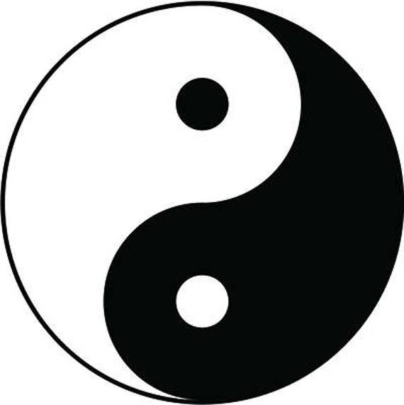 Ying Yang Symbol Daoism Taoism Balance Peace .SVG .EPS Instant