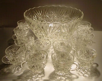 Unique vintage punch bowl related items | Etsy