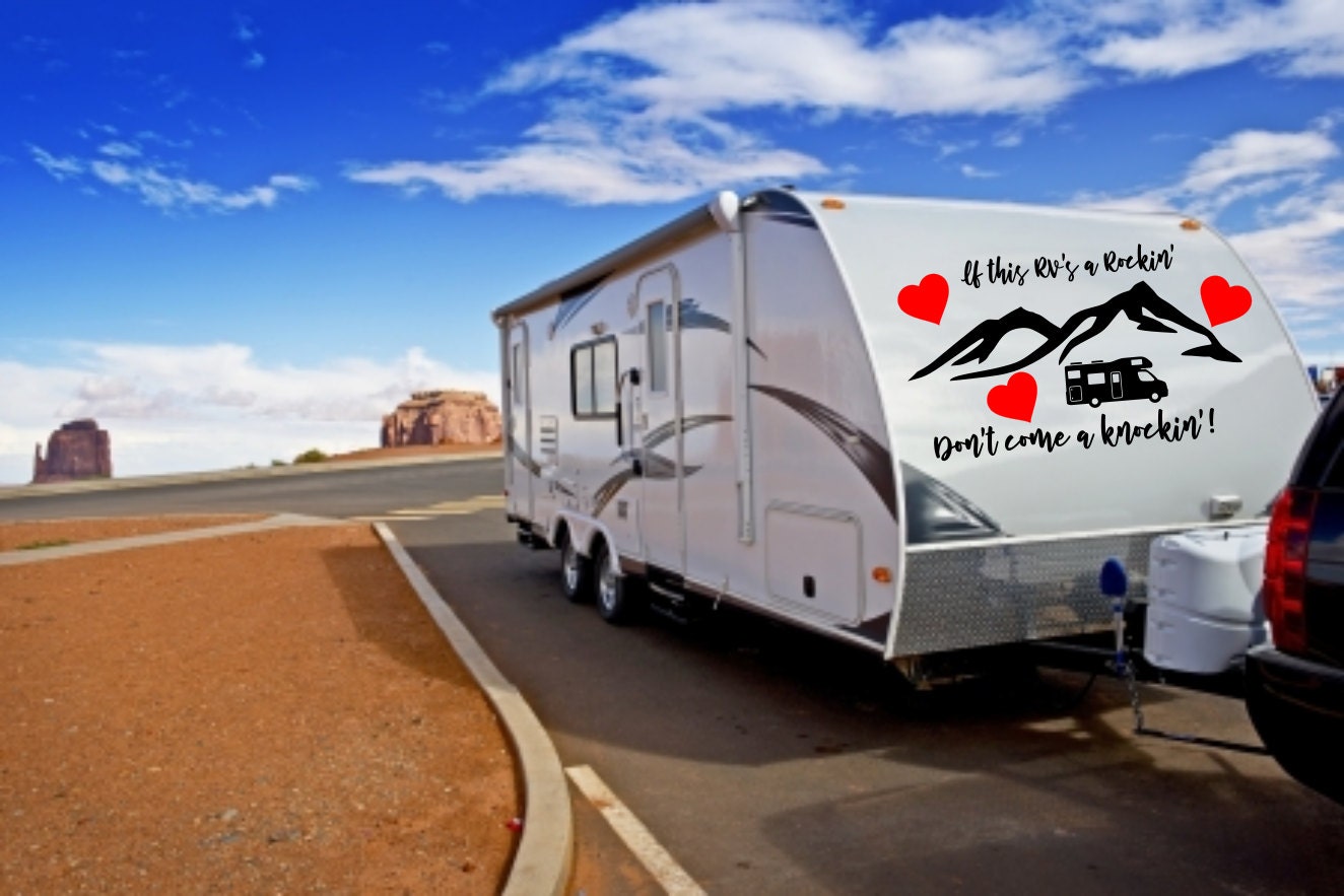 If this RVs a Rockin decal, RV decal, decals for rv, camper decals ...