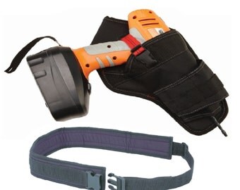 Leather Drill Holster Custom snap pouch keeps your cordless