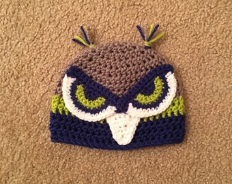 Seahawks crochet hat | Etsy