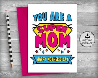 Superhero mom | Etsy