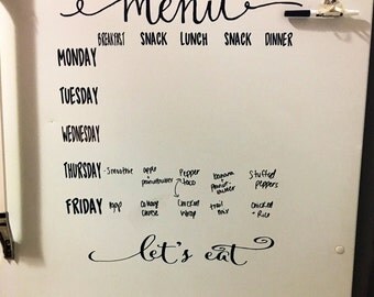 Menu decal | Etsy