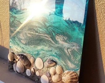 Seashell painting | Etsy
