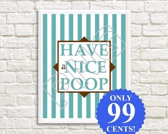 Funny bathroom decor | Etsy