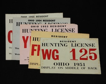 Hunting license | Etsy