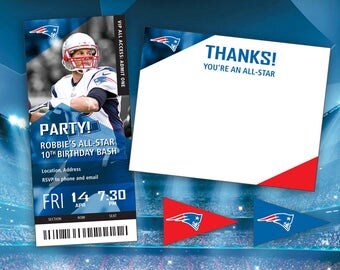 Nfl invitations | Etsy