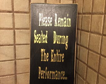 Please remain seated | Etsy