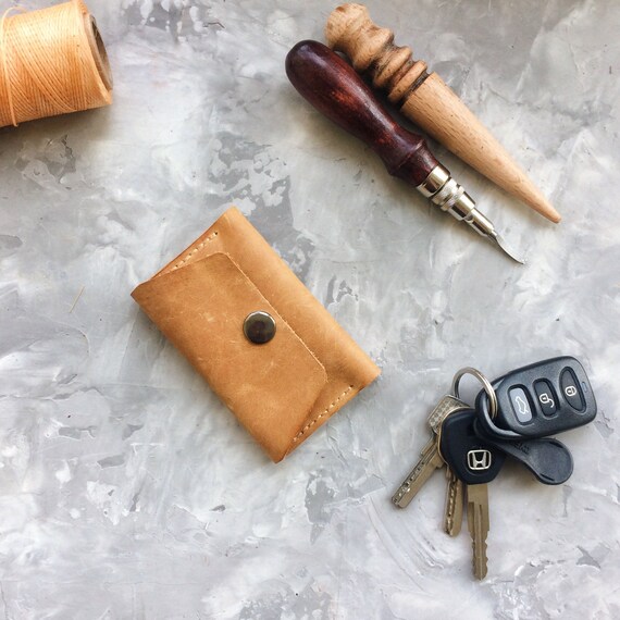 Leather key holder Leather key case Leather key pouch Key case