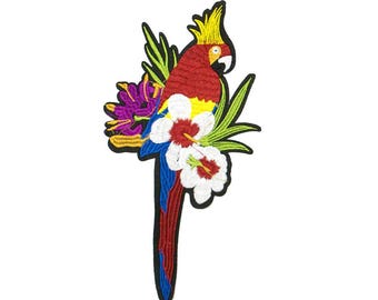 Parrot embroidery | Etsy