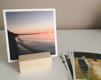 Wood photo holder | Etsy