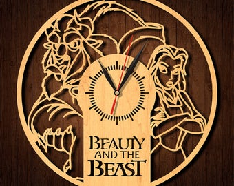 Beauty beast clock | Etsy