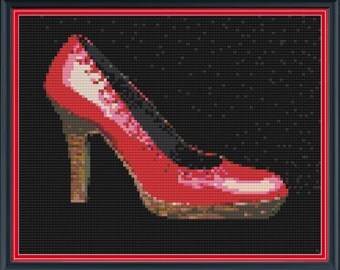 Shoes cross stitch | Etsy