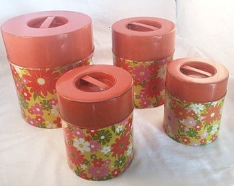Vintage canister set | Etsy