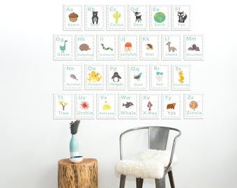 Spanish Alphabet Our World Children's Wall Cards 5x7