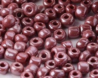 Maroon beads | Etsy