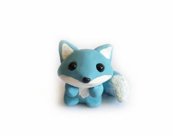 Polymer clay fox | Etsy