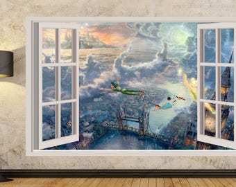 Peter pan wall decal | Etsy