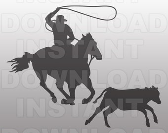 Roping svg | Etsy