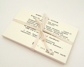 Library card catalog | Etsy