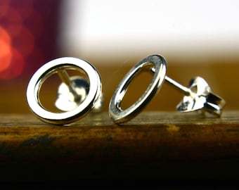 Simple stud earrings | Etsy