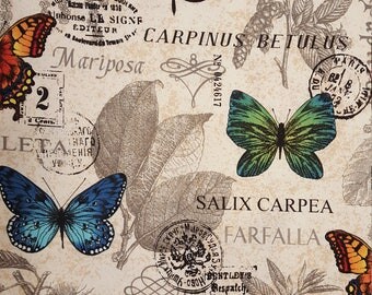 Papillon fabric | Etsy