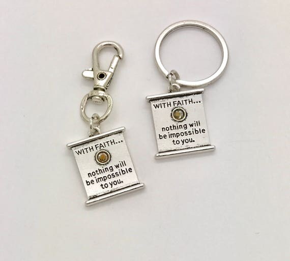 Mustard seed keychain mustard seed keyring Mustard Seed