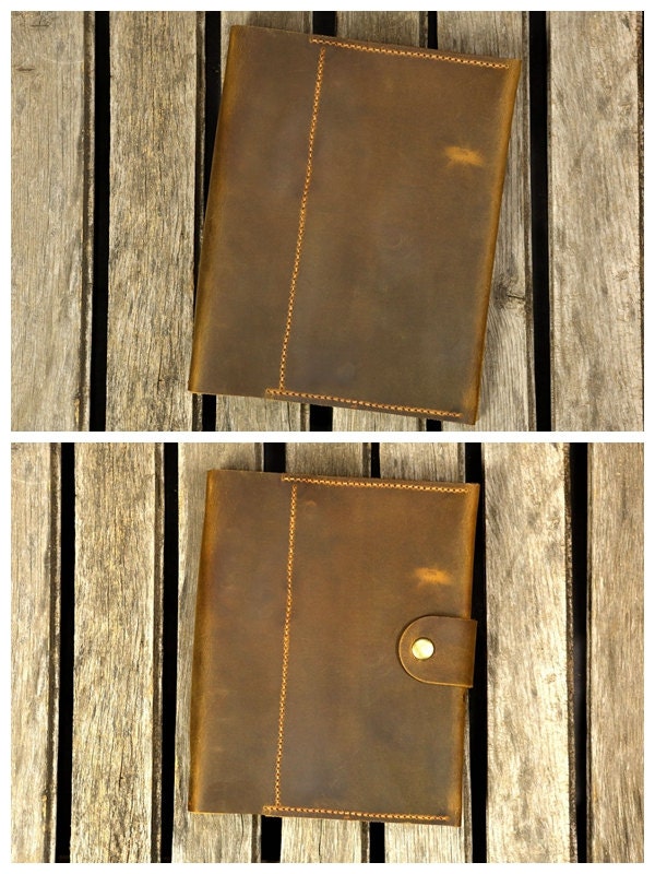 Personalized A5 Leather notebook planner / Refillable refill
