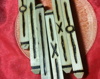 50 Yarrow Stalks for Traditional Chinese I Ching by LPKaster