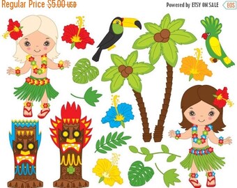 Luau party clipart | Etsy