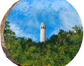 Digital download only-Pen and ink drawing of Coit Tower San