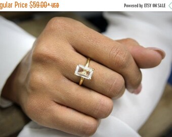 Rectangular ring | Etsy