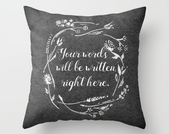 Pillows with words | Etsy