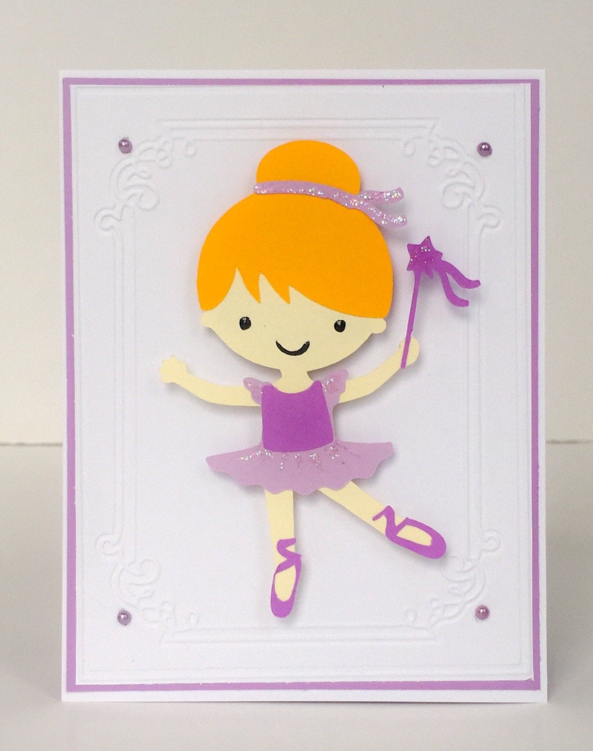 Handmade Ballet Card Custom Card Dancer Card Recital Card
