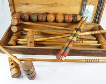 Antique croquet | Etsy