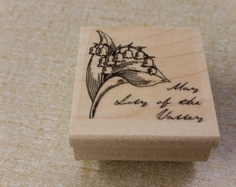 Lily rubber stamp | Etsy