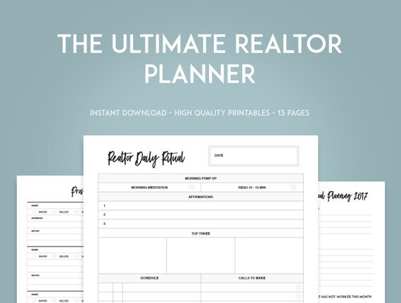 Real Estate Goal Setting Template