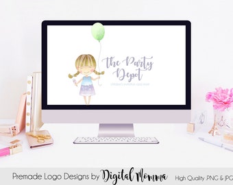 Little girl logo | Etsy