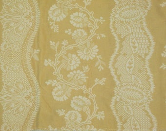 Yellow damask fabric | Etsy