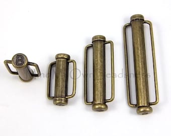 Clasp Slide Lock Tube Clasp with Bar 30mm x 1pc
