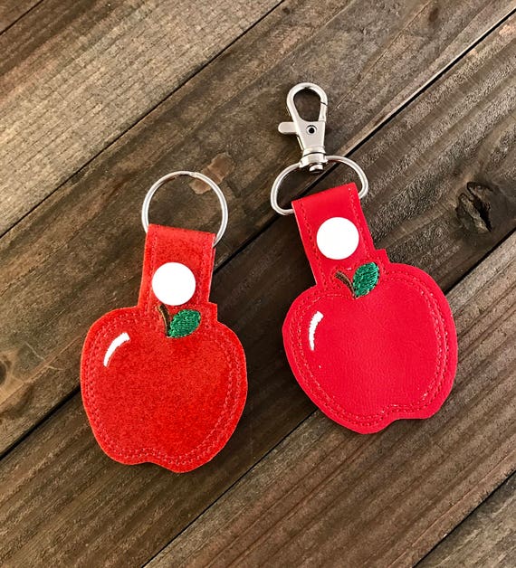 Apple Keychain Apple Key chain Keychain for Teachers Gift