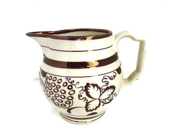 Luster ware pitcher | Etsy